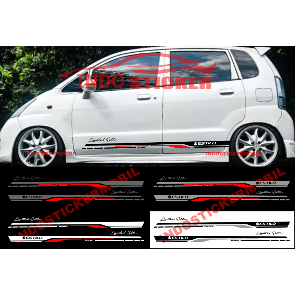 Jual sticker mobil suzuki estilo cutting stiker list mobil estilo ...