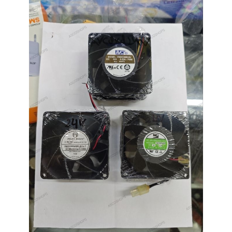 Jual Kipas 8x8 cm 24V DC tebal 3,8cm high speed fan panel 8 x 8cm 24VDC ...