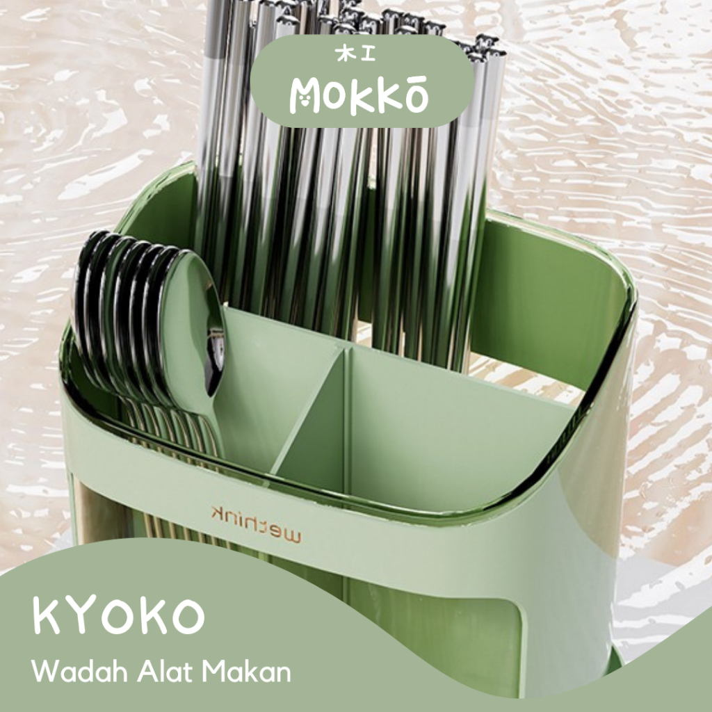 Jual MOKKO - KYOKO Perapi Peralatan Makan Estetik Rak Sendok Garpu ...