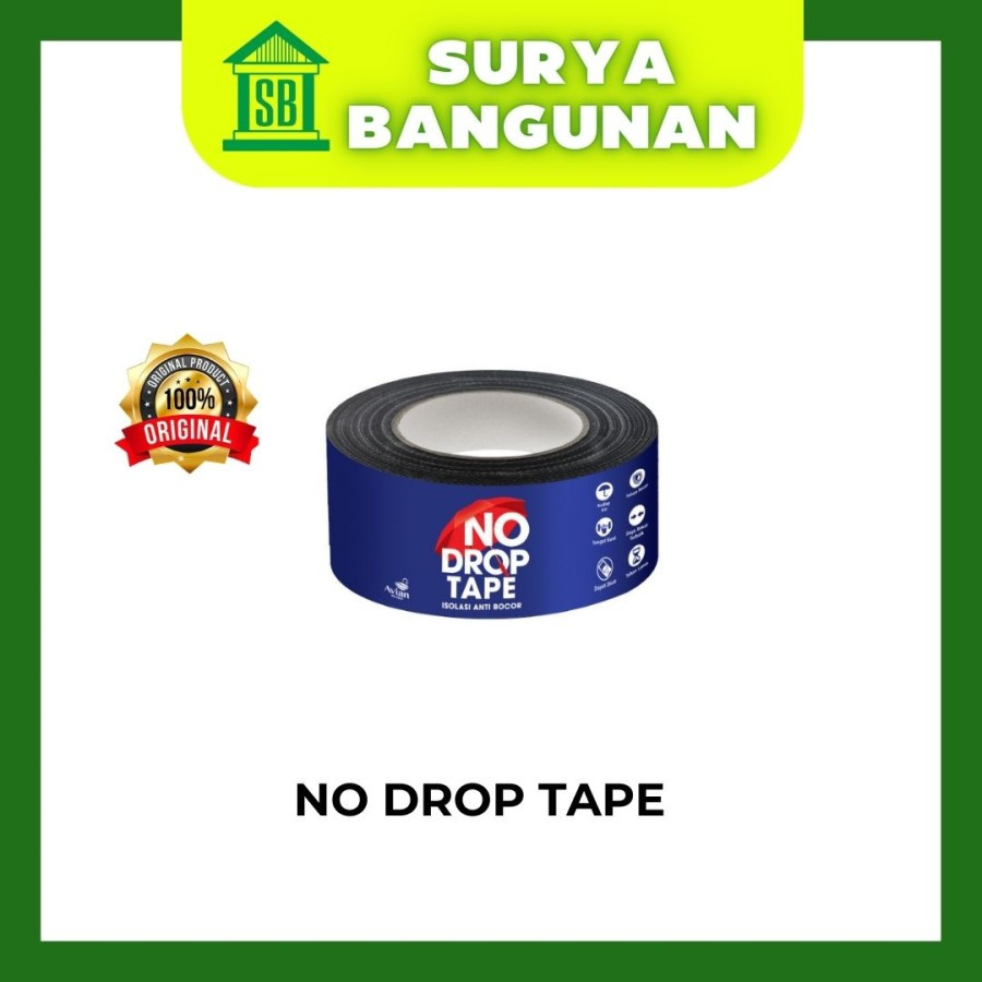 Jual No Drop Tape Lakban / Isolasi Tambal Seng Pipa Asbes anti bocor waterprrofing per rol ...