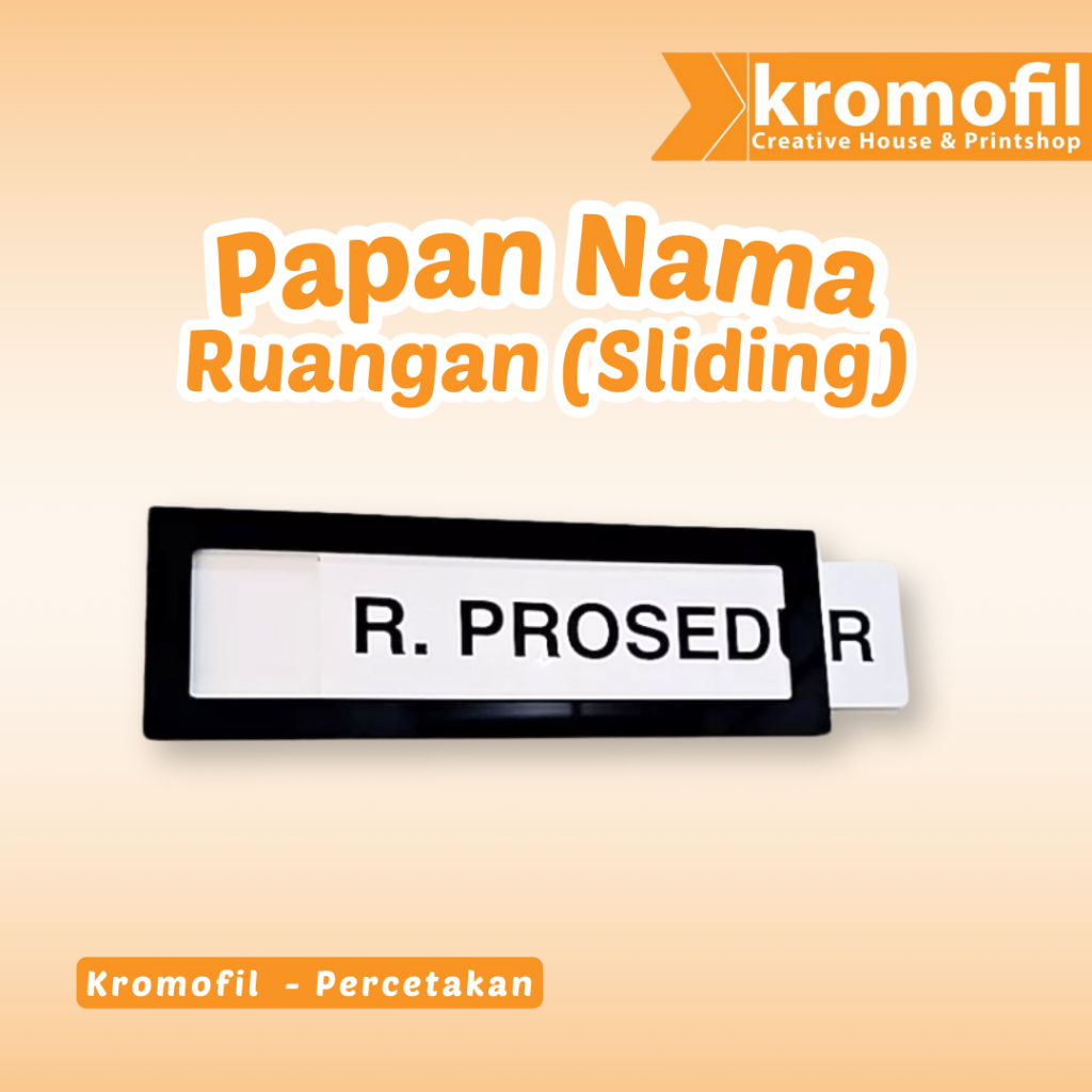 Jual PAPAN NAMA RUANGAN SLIDING costum tulisan | Shopee Indonesia