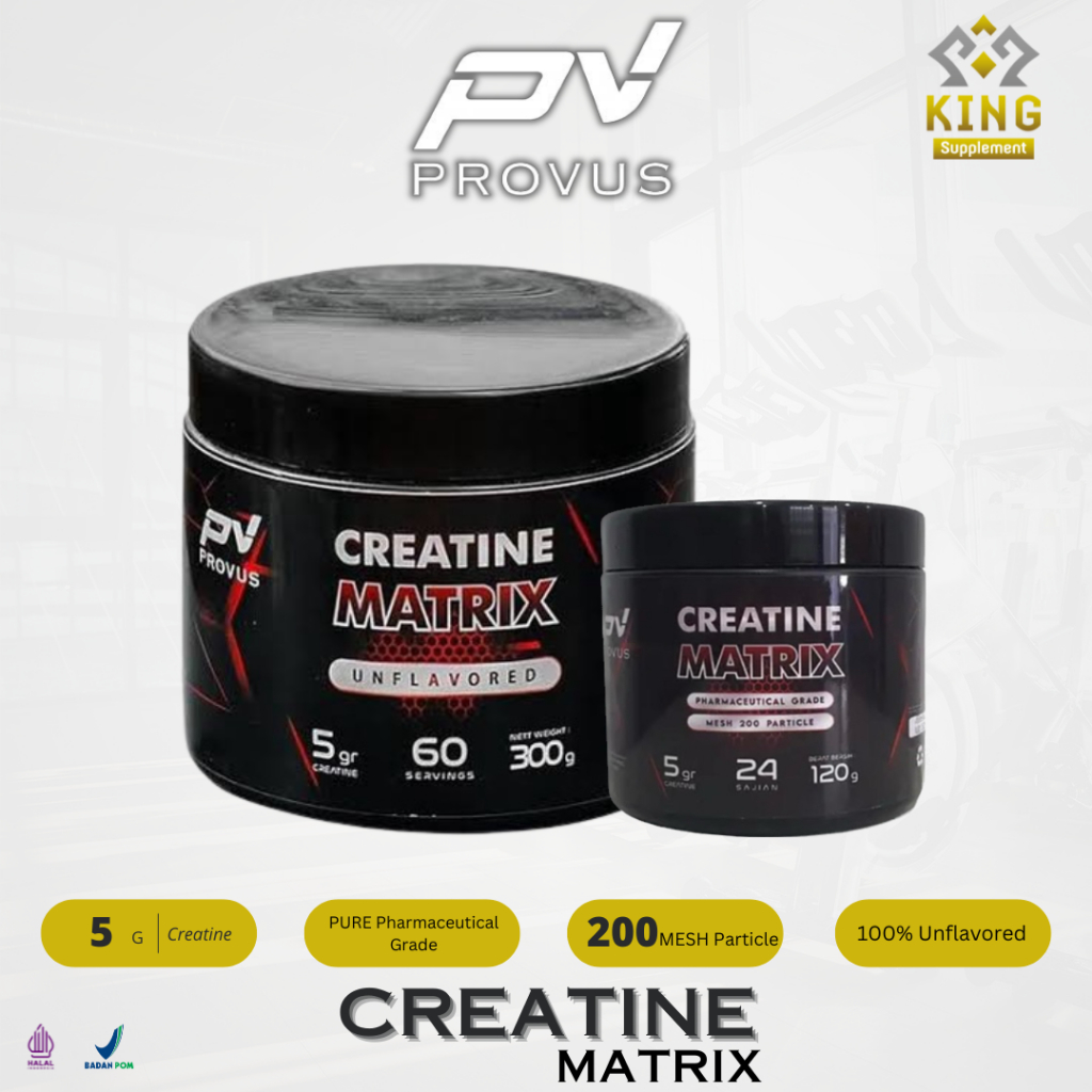 Jual PROVUS Creatine Matrix Unflavored 120Gram 300 gram | Shopee Indonesia