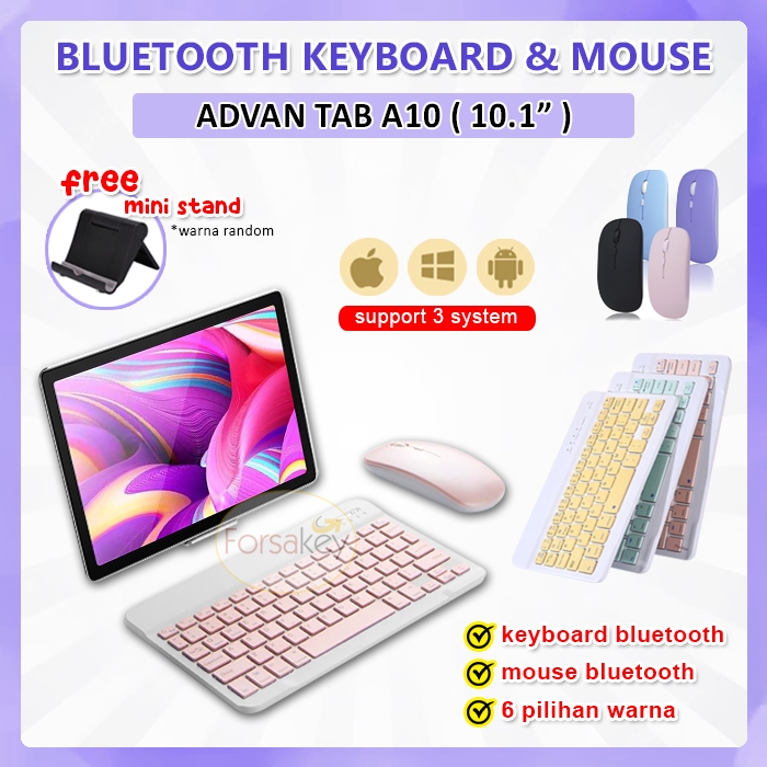 Jual ( KEYBOARD + MOUSE ) Advan Tab A10 A 10 10.1 Inch Tablet Wifi ...