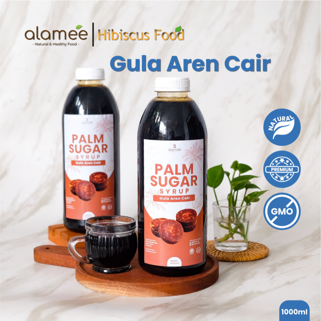 Jual ALAMEE Gula Aren Cair Syrup Palm Sugar Cair Organic Organik Pure ...