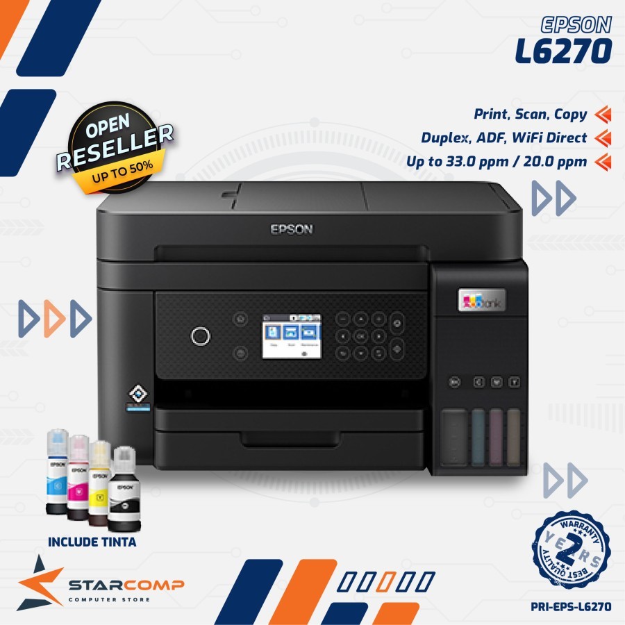 Jual Printer Epson EcoTank L6270 A4 Wi-Fi Duplex All-in-One Ink Tank ...
