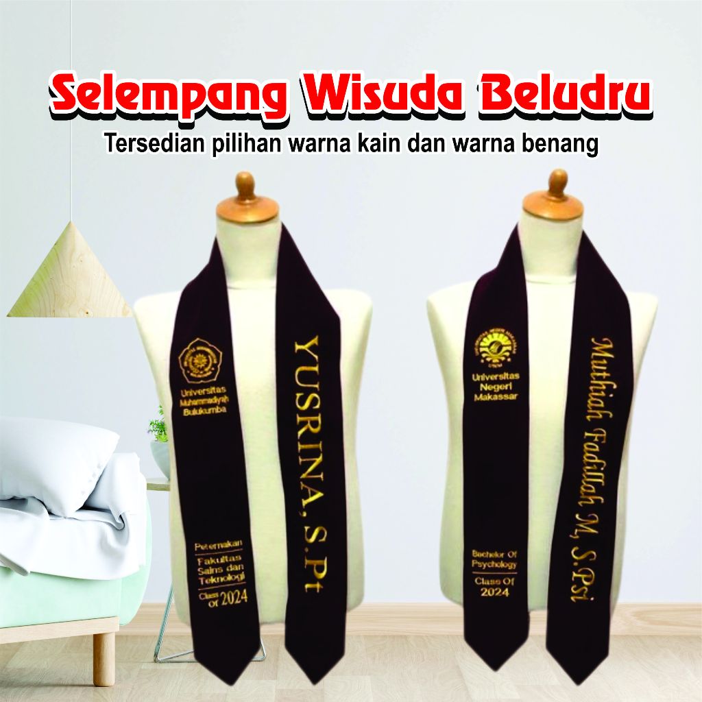 Jual Selempang Leher Sash Wisuda Selempang Kalung Selempang Pundak 3 ...