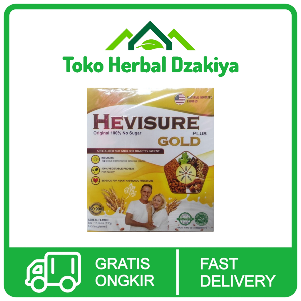 Jual Hevisure Gold Milk Susu Obat Diabetes Kencing Manis Original Asli ...
