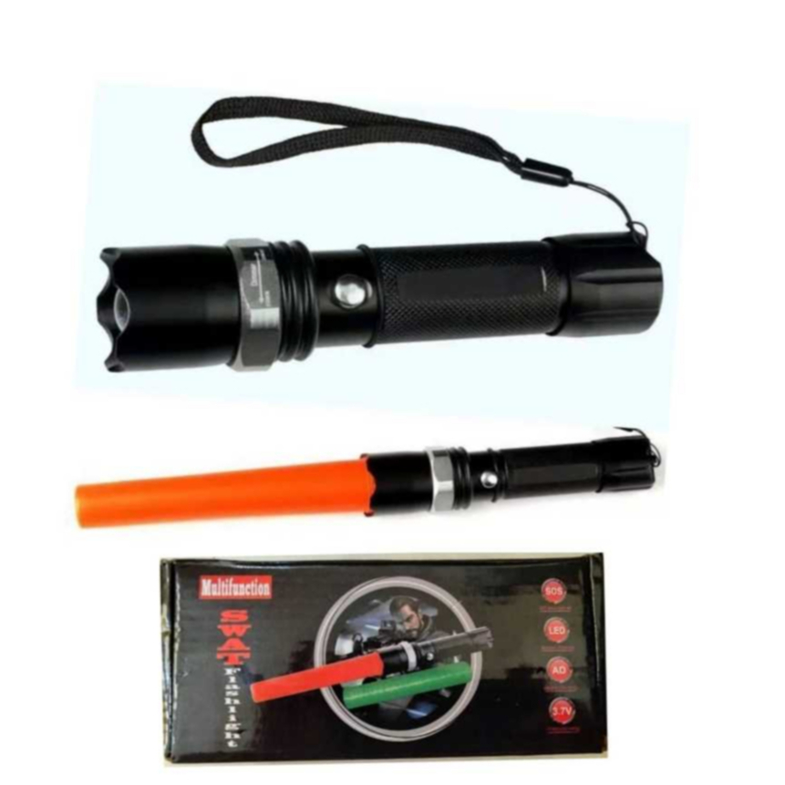 Jual { OMG } SENTER POLICE SWAT LED FLASHLIGHT SENTER LALU LINTAS ...