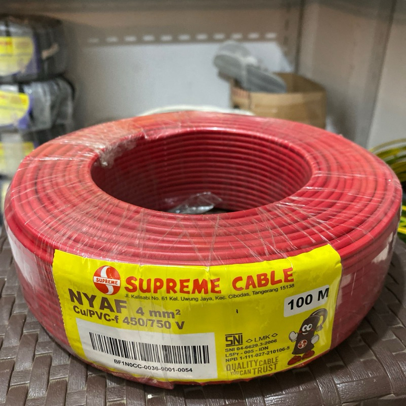Jual Kabel NYAF 4mm Supreme 100m Original | Shopee Indonesia