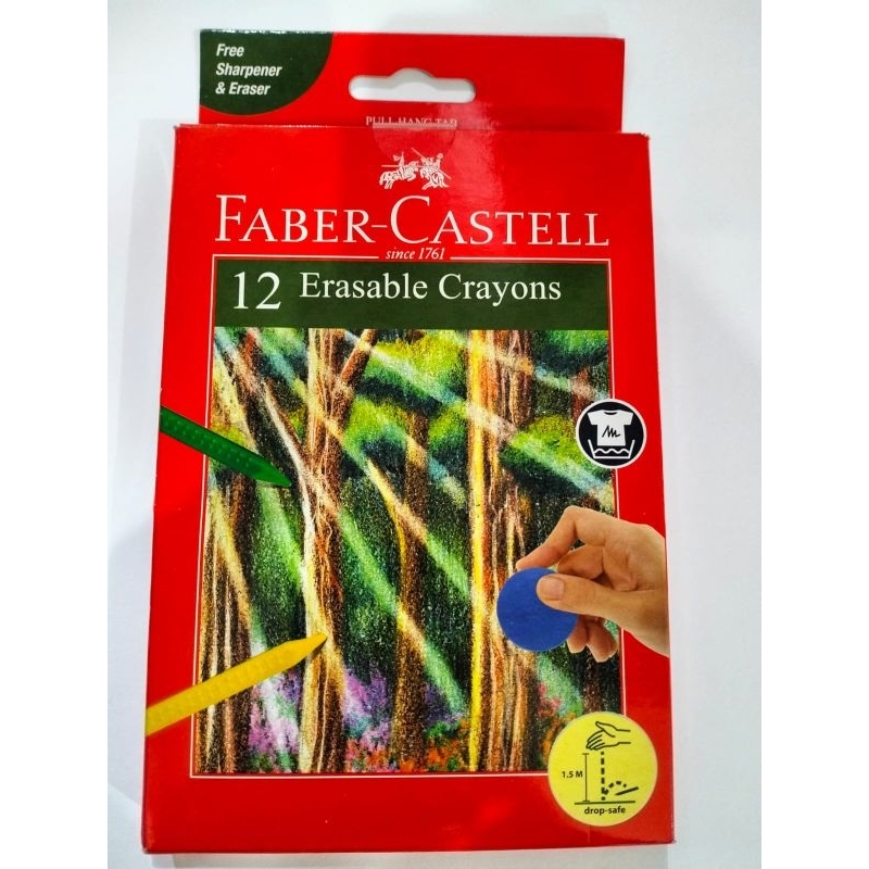 Jual CRAYON 12 WARNA ERASABLE CRAYONS Merk FABER CASTEL ,CRAYON WARNA ...