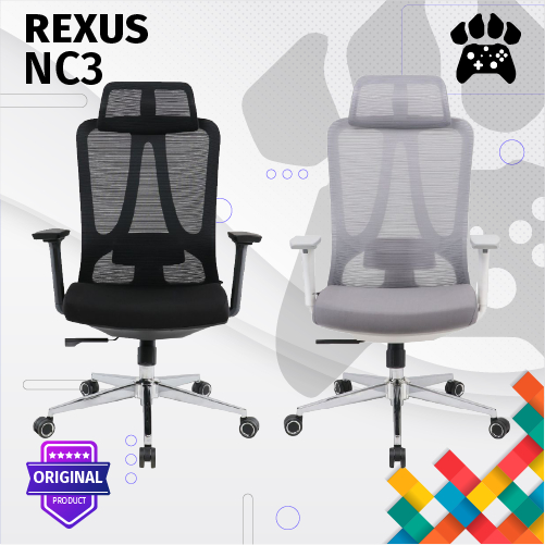 Jual Rexus NC3 Ergonomic Office Chair NC-3 Kursi Kantor | Shopee Indonesia