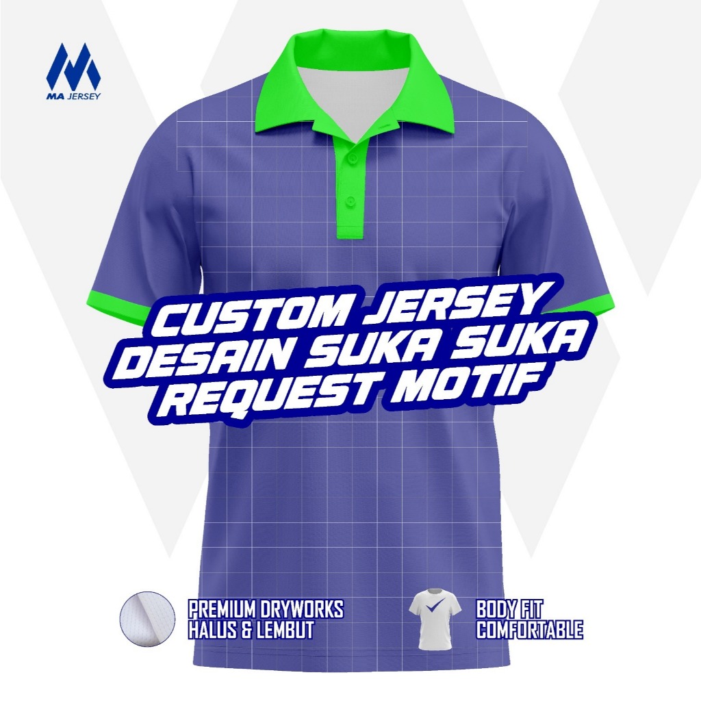 Jual MAJERSEY - JERSEY BAJU POLO KERAH WANGKI CUSTOM NAMA LOGO FULL ...