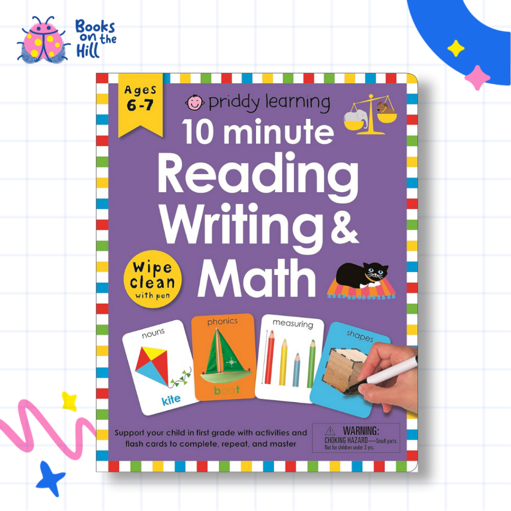 Jual Wipe Clean Workbook: 10 Minute Reading, Writing, and Math (enclosed spiral binding): Ages 6 ...