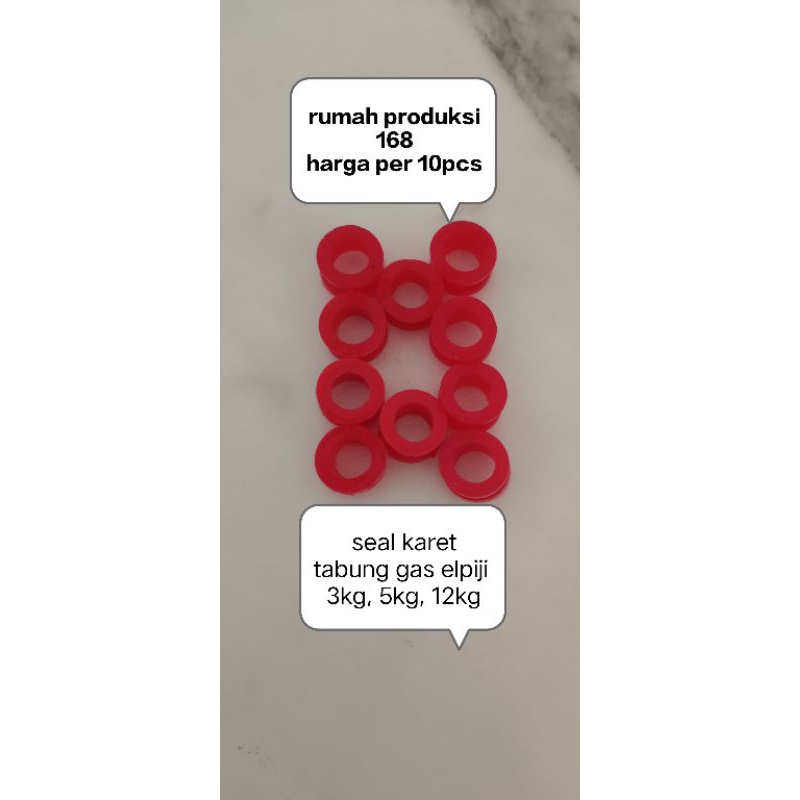 Jual seal karet tabung gas elpiji 3kg 5kg 12kg isi 10pcs | Shopee Indonesia