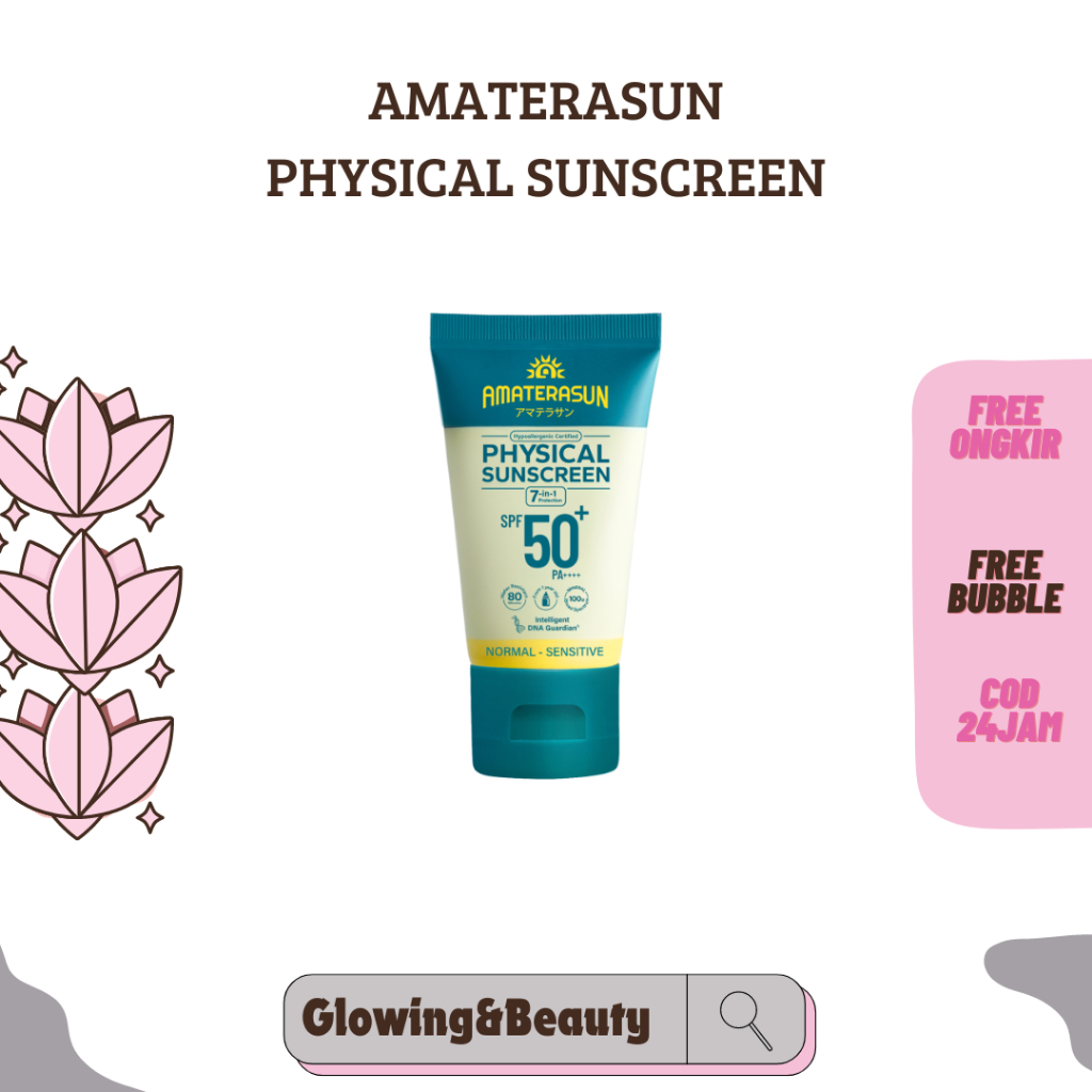 Jual AMATERASUN PHYSICAL SUNSCREEN 7IN1 NORMAL-SENSITIVE SKIN SPF 50 ...