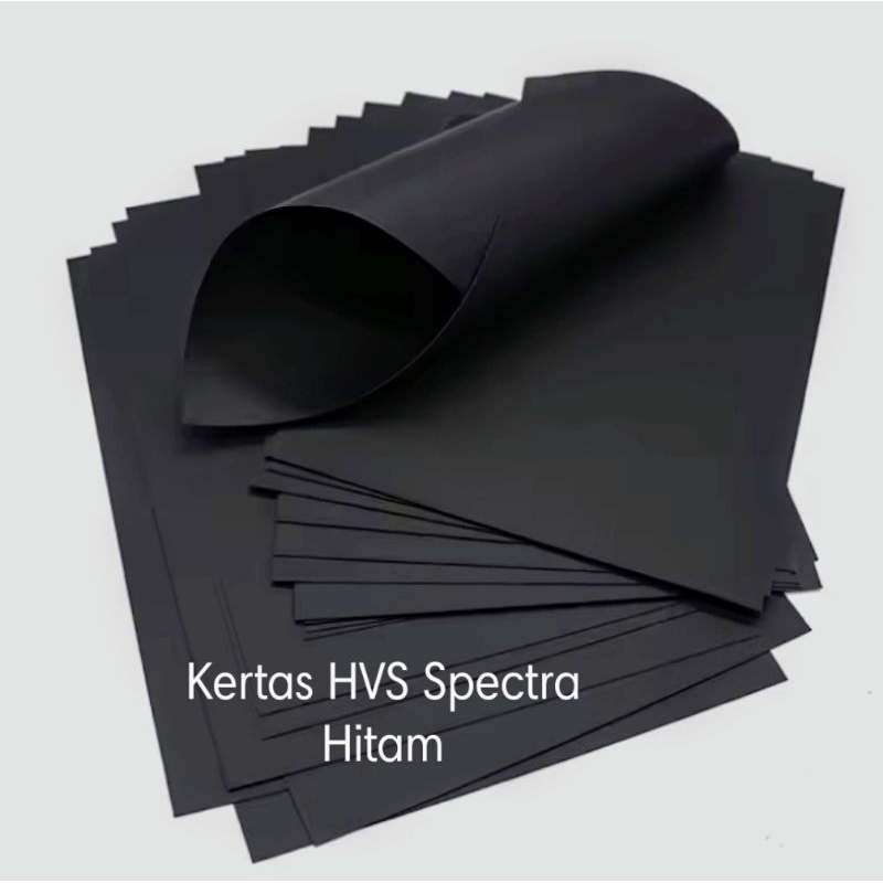 Jual Kertas HVS/Fancy Paper/Spectra/Sidu/Warna Hitam/Uk A4/80gsm ...