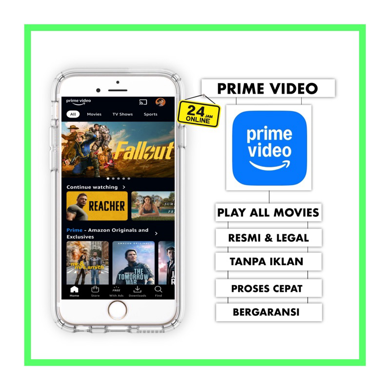 Jual [ CUSTOMER TINGGAL LOGIN ] ORIGINAL APLIKASI RESMI PRIME VIDEO PREM 3 BULAN PREMIUM ...