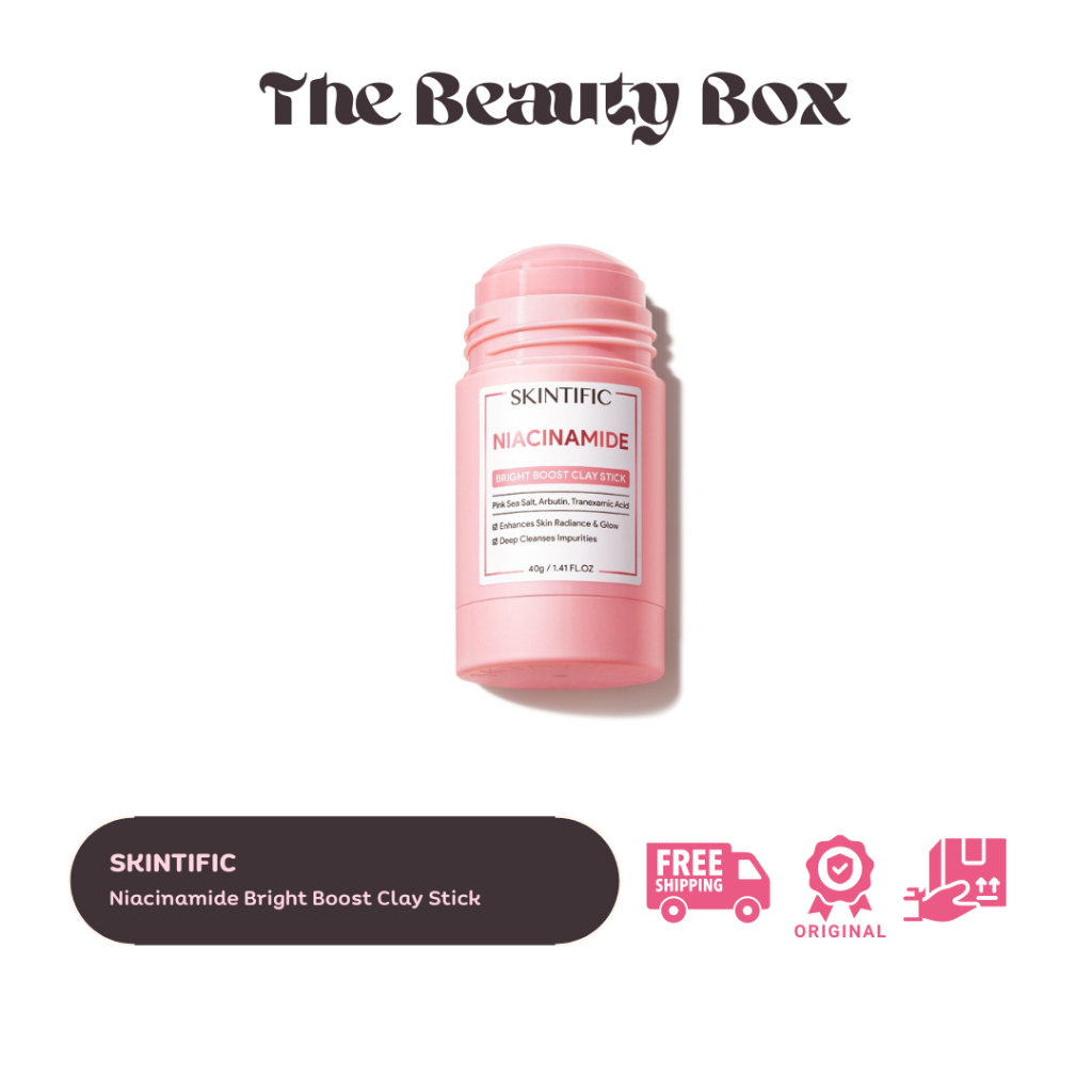 Jual 𝐓𝐇𝐄 𝐁𝐄𝐀𝐔𝐓𝐘 𝐁𝐎𝐗 - SKINTIFIC - Niacinamide Bright Boost Clay Mask ...