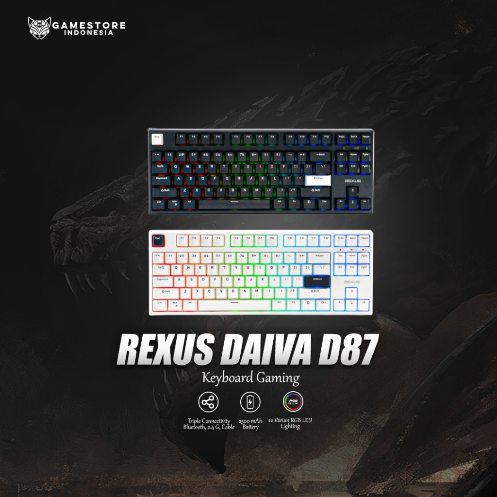 Jual Rexus Keyboard Daiva D87 | Shopee Indonesia