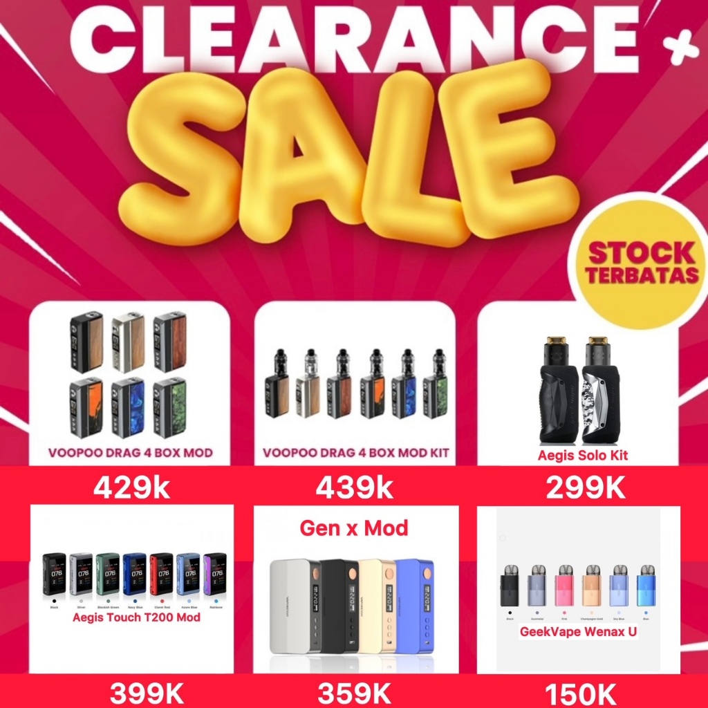 Jual Sale Cuci Gudang Pod Mod Murah Original | Shopee Indonesia