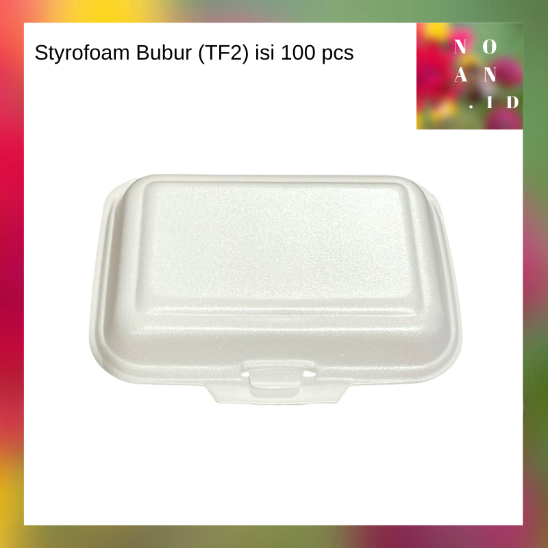 Jual Styrofoam / Sterofoam / Kotak Nasi TF-2 polos / Kotak Makan gabus ...