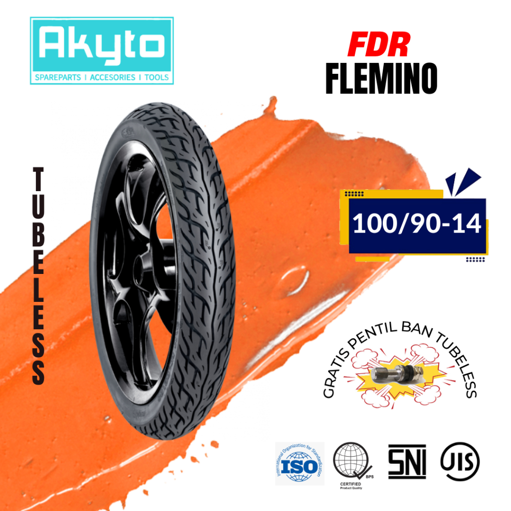 Jual BAN FDR FLEMINO RING 14 / BAN TUBELESS FREE PENTIL / BAN MOTOR ...