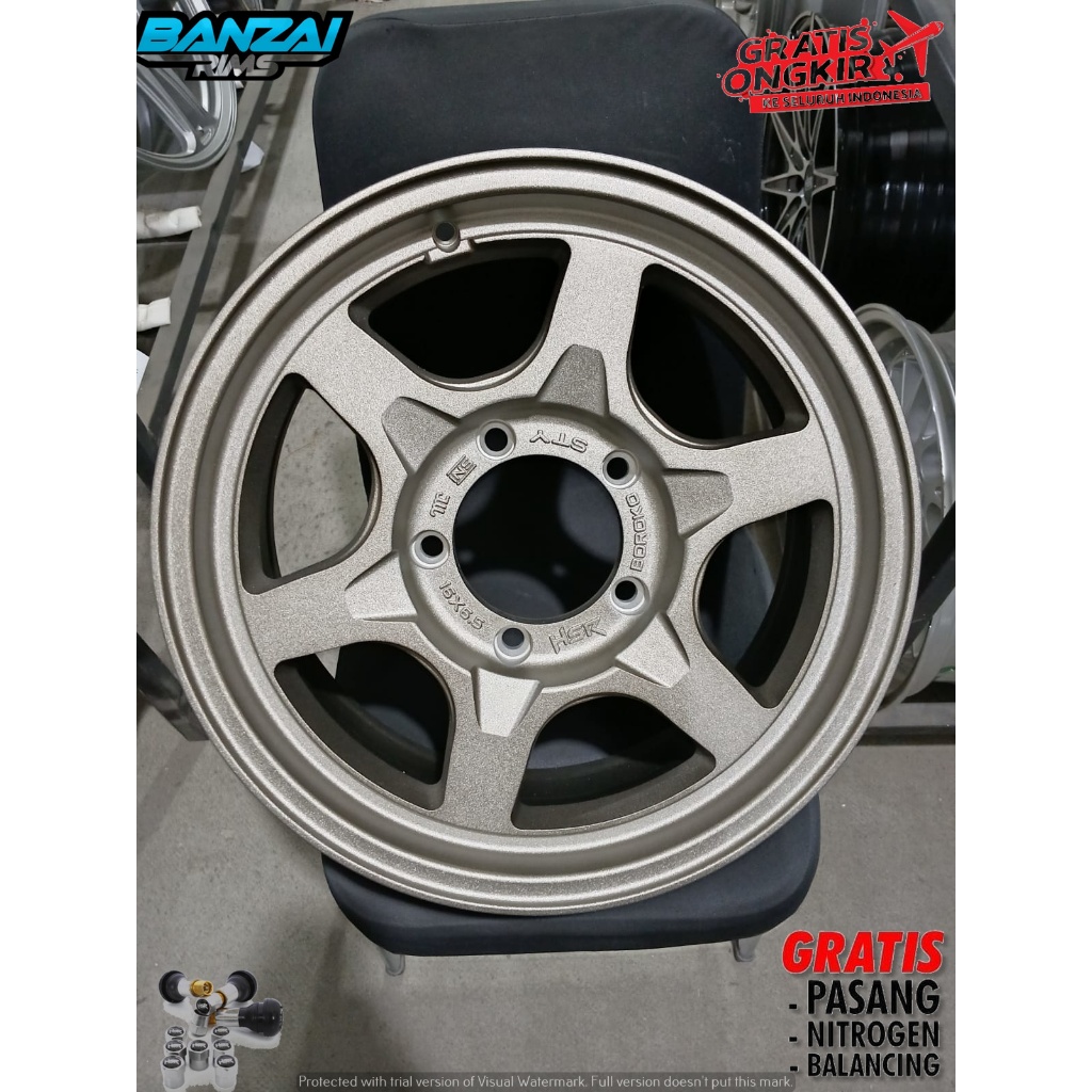 Jual Velg Mobil Jimny Katana Ring 16 Velg Racing Model TE37 Hsr STY-J R 16 Lubang Pcd 5x139,7 ...