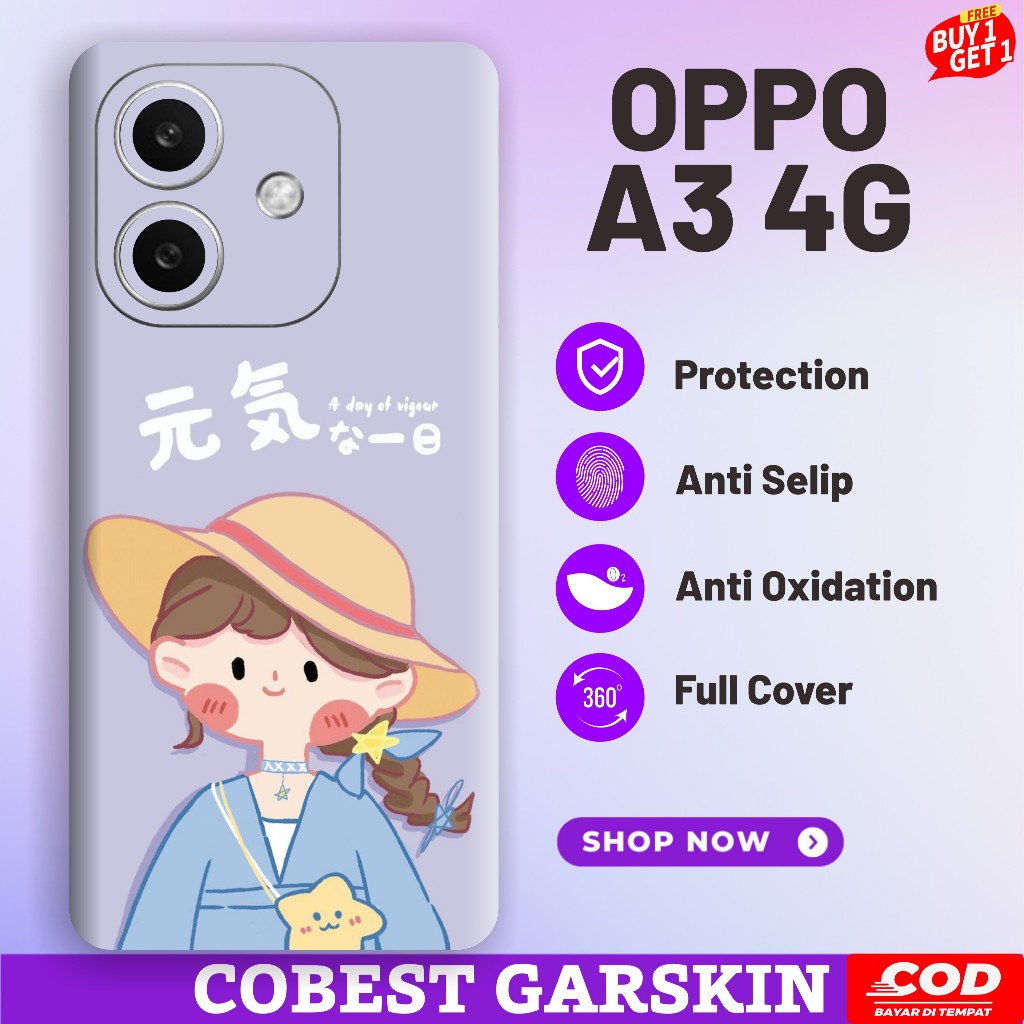 Jual Pesan Garskin Stiker HP Oppo A3 4G Bonus 1 Gambar Desain Yang Anda ...
