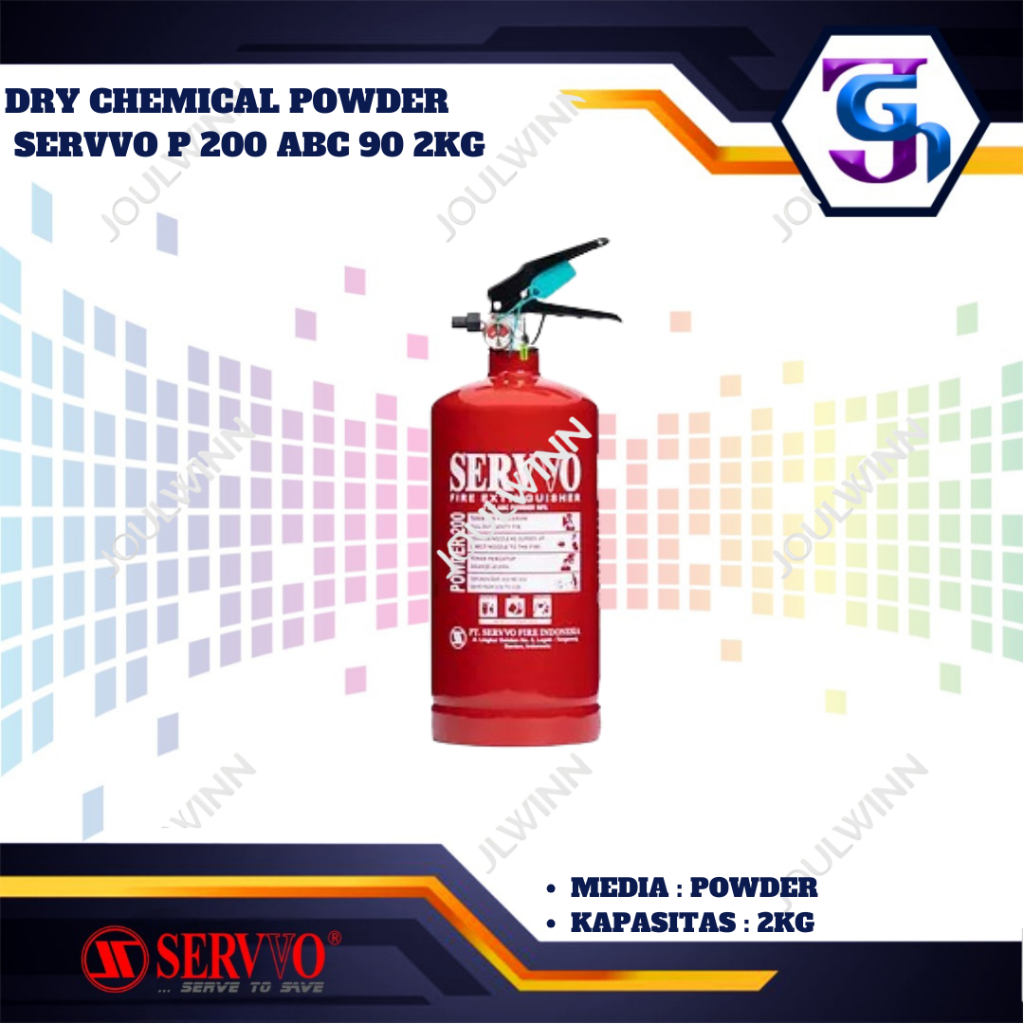 Jual SERVVO P 200 ABC 90 2Kg Dry Chemical Powder, Portable - APAR ...