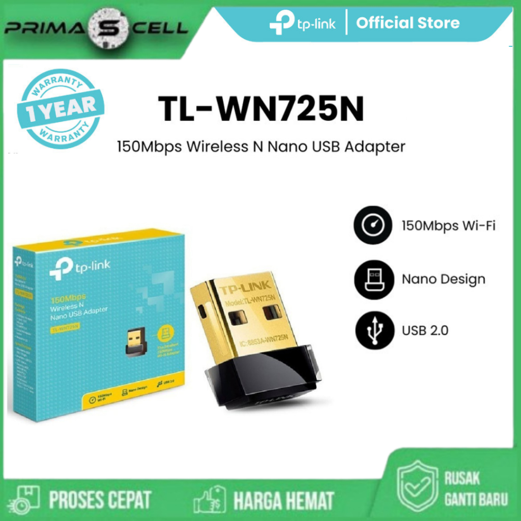 Jual TP-Link TL-WN725N usb wifi tp link adapter tl wn725n tlwn725n wifi receiver pc 150Mbps ...