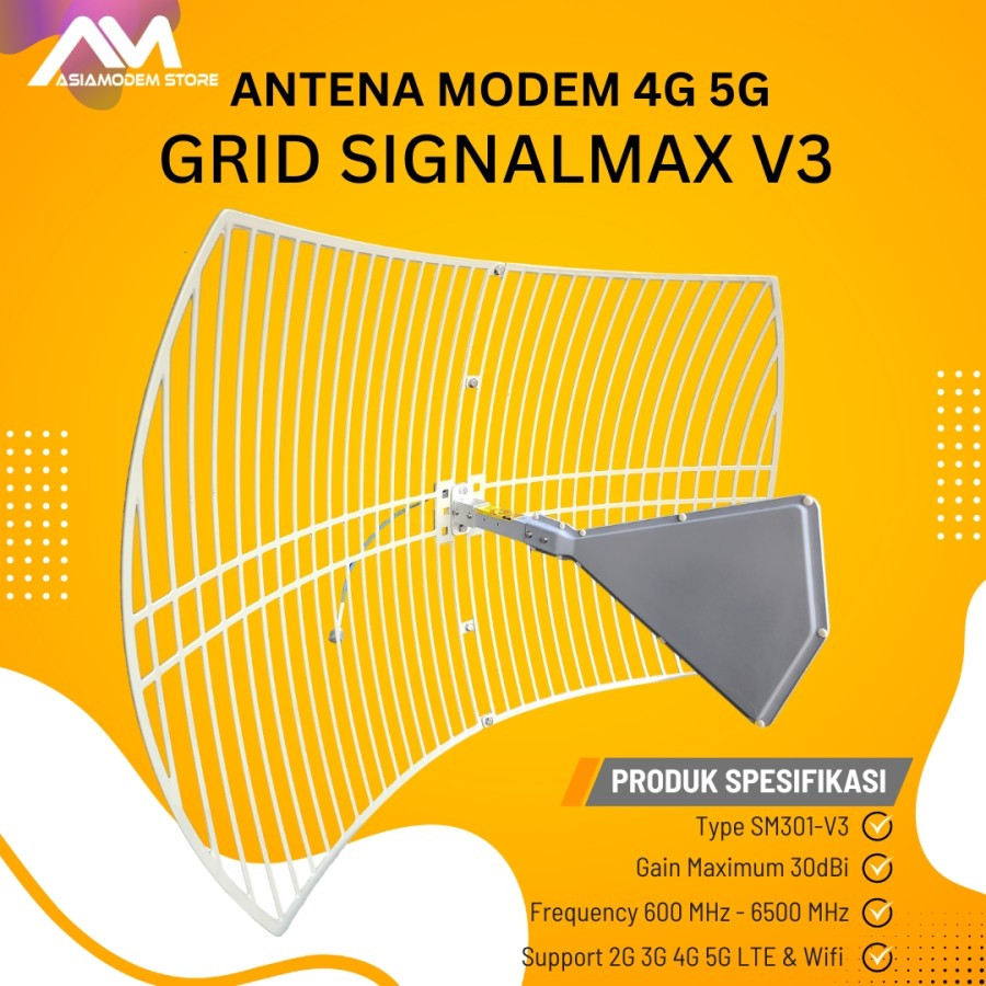 Jual Antena Grid Parabolic SignalMax V3 4G 5G LTE For All Modem Orbit ...