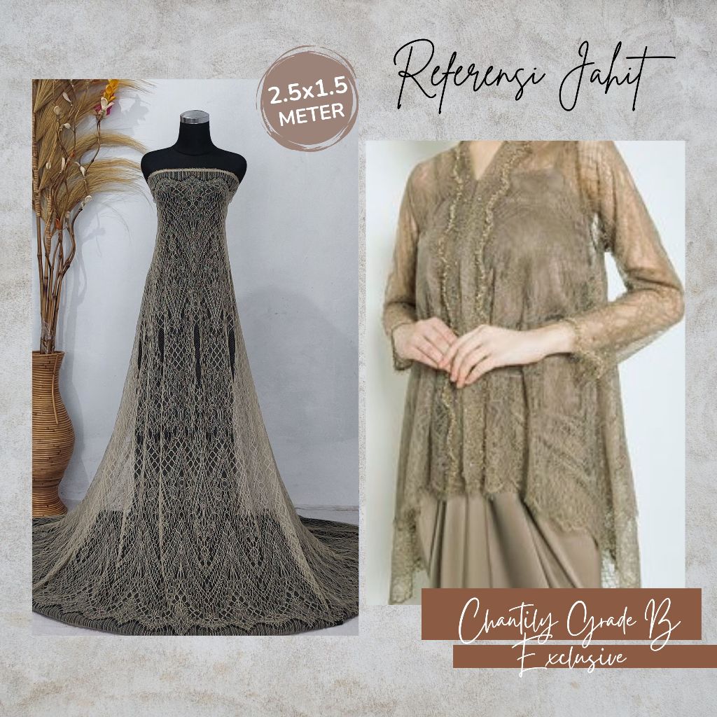 Jual Kain Panel Semi Prancis Chantily Panel 3790 - Grade B New Arrival ...