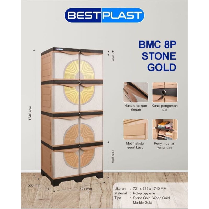 Jual Lemari Bestplast 2 Pintu BMC 8P | Shopee Indonesia