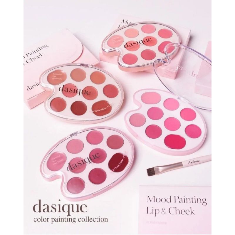 Jual [100% ORI KOREA] Dasique Mood Painting Lip & Cheek /Lip & Cheek Palette -9 Colors | Shopee ...