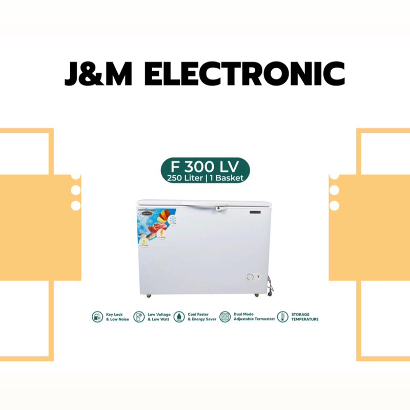 Jual frigigate chest freezer F 300 LV freezer box 250L chest freezer ...