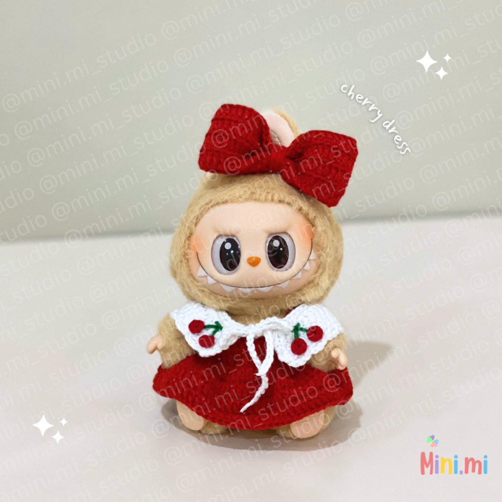 Jual BAJU LABUBU CHERRY DRESS | Labubu shirt | Labubu Costume v1 v2 ...