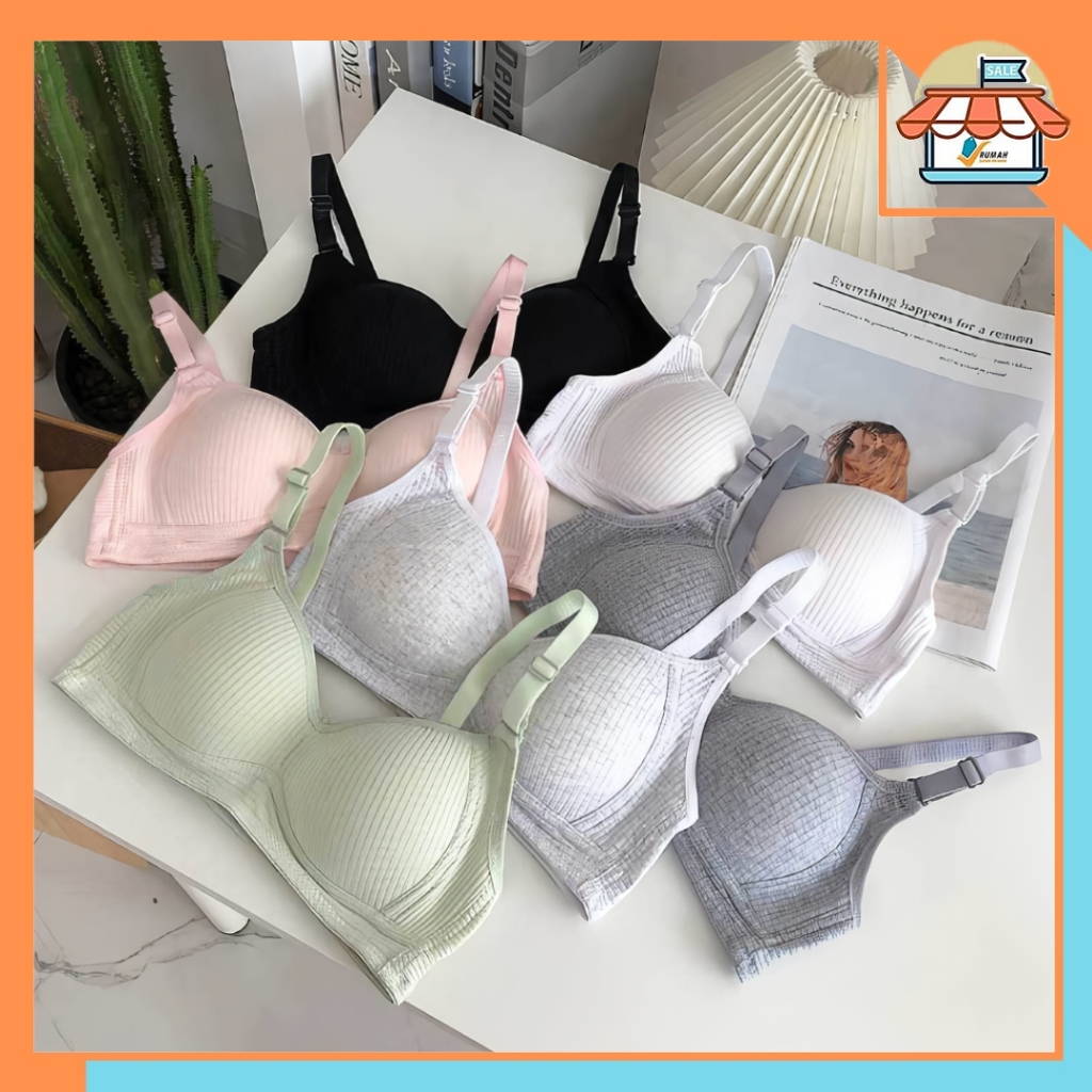Jual RSB BR501 Bra Motif Garis Lurus Push Up BH Style Senam Zumba Yoga ...