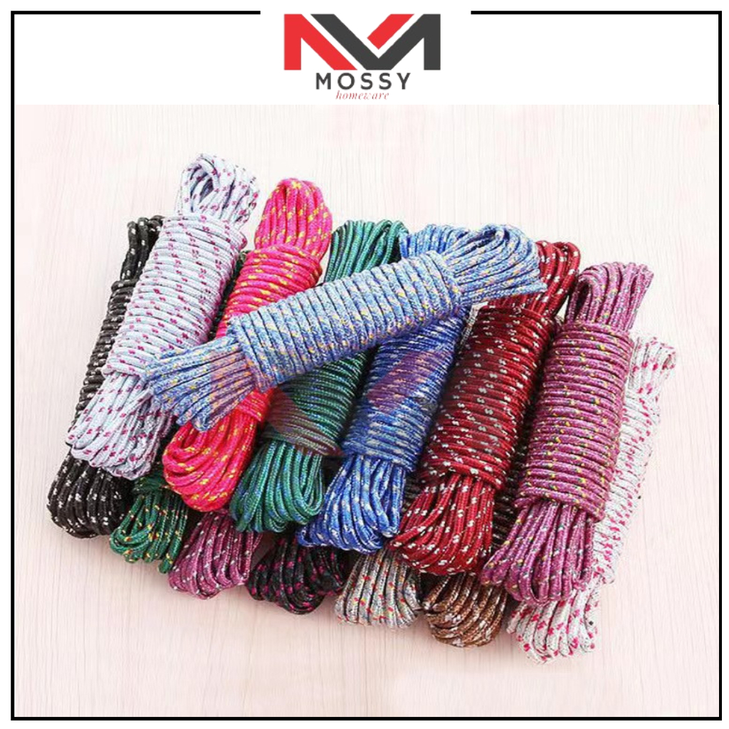 Jual MOSSY Tali Jemuran Baju 10 meter Bahan Nilon / Tali Tambang Nylon ...