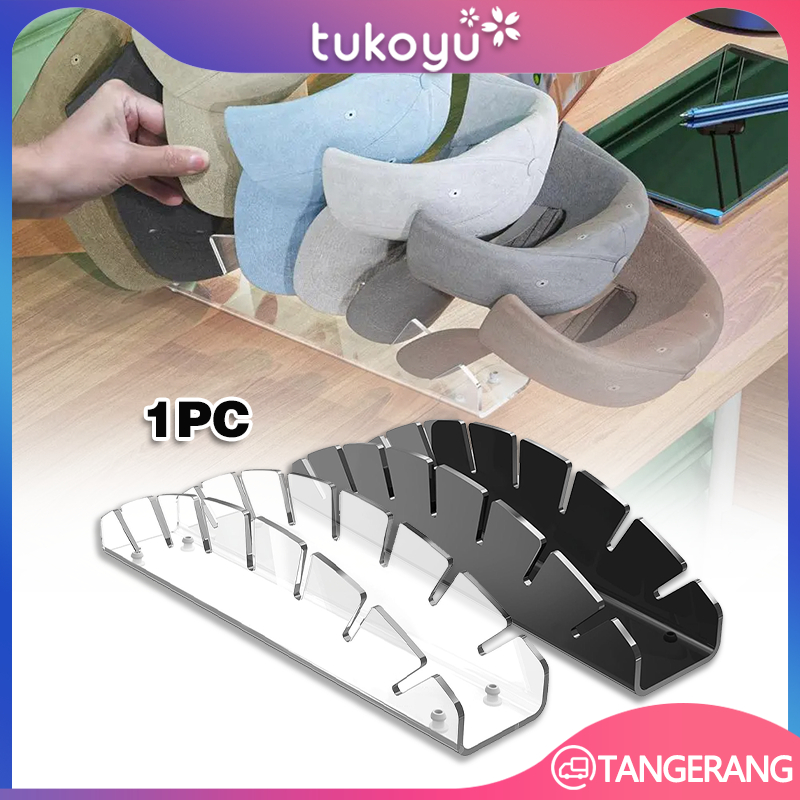 Jual Rak Display Topi Akrilik/Tempat Organizer Topi/Hanger Stand ...