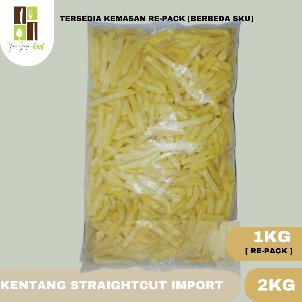 Jual Kentang Straightcut / Kentang Import / Frozen / Beku / Kemasan 2KG ...