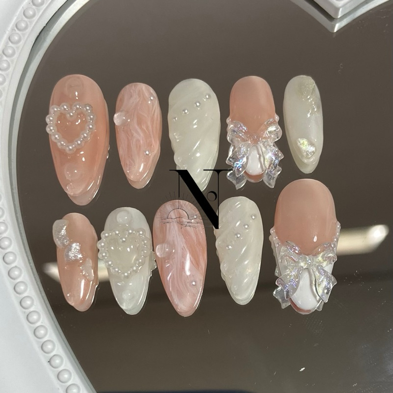 Jual Coquette shell PRESS ON NAILS | NAILEDIT.NITE | Shopee Indonesia