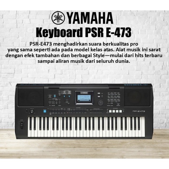 Jual Yamaha PSR E473 E-473 E 473 Keyboard Yamaha PSR Original - Garansi Resmi | Shopee Indonesia