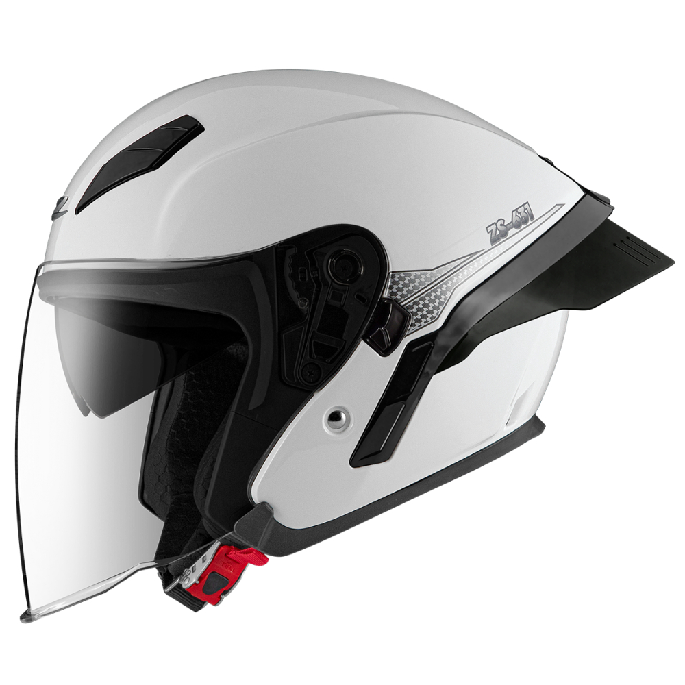 Jual New!! Helm Zeus ZS-631 White BS2 Silver - Halfface Helmet | Shopee ...