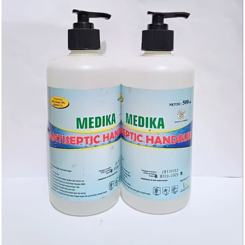 Jual Medika Antiseptic Handrub / Hand Sanitizer Medika (1 Botol @500ML ...