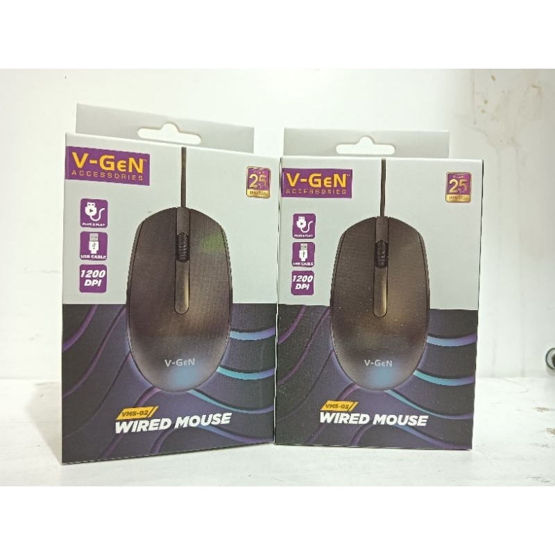 Jual V-GEN VMS-02 WIRED MOUSE KABEL 1200 DPI | Shopee Indonesia