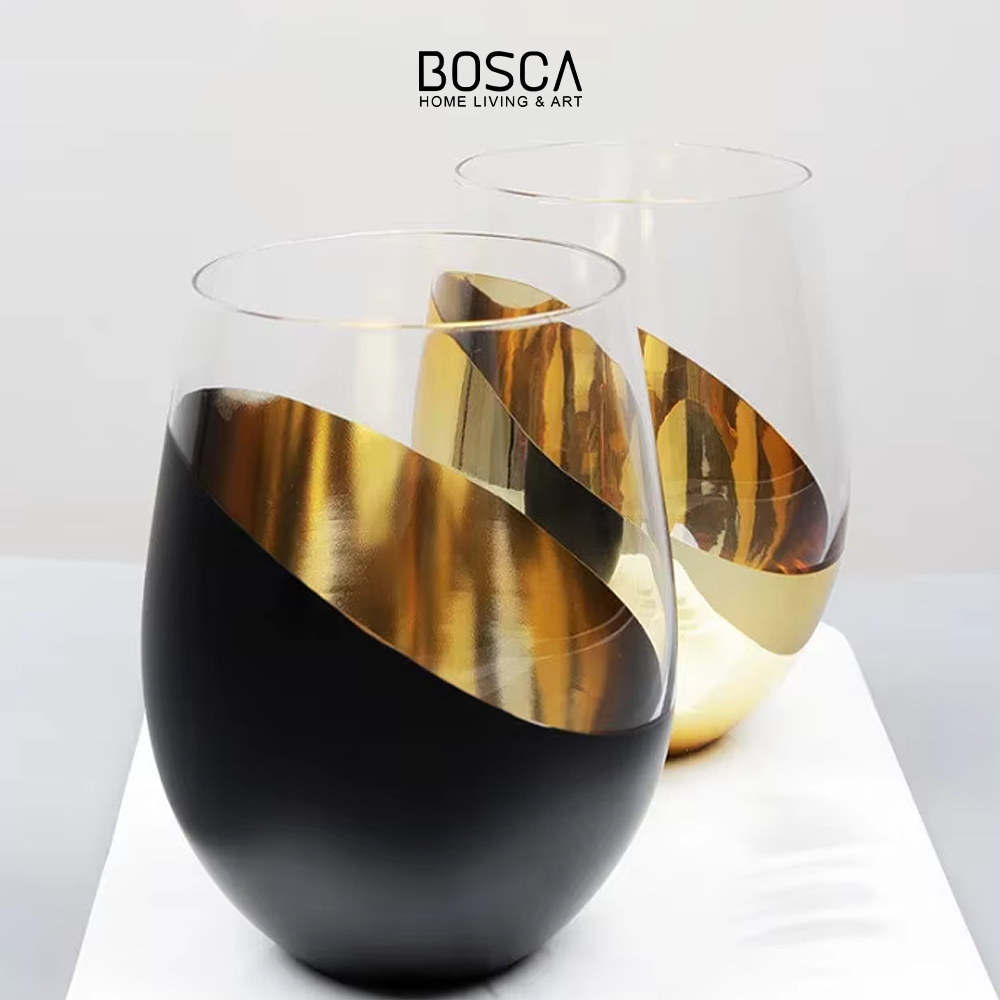 Jual Bosca Living - Sole Two Tone Glass / Gelas Minum Kaca Mewah ...