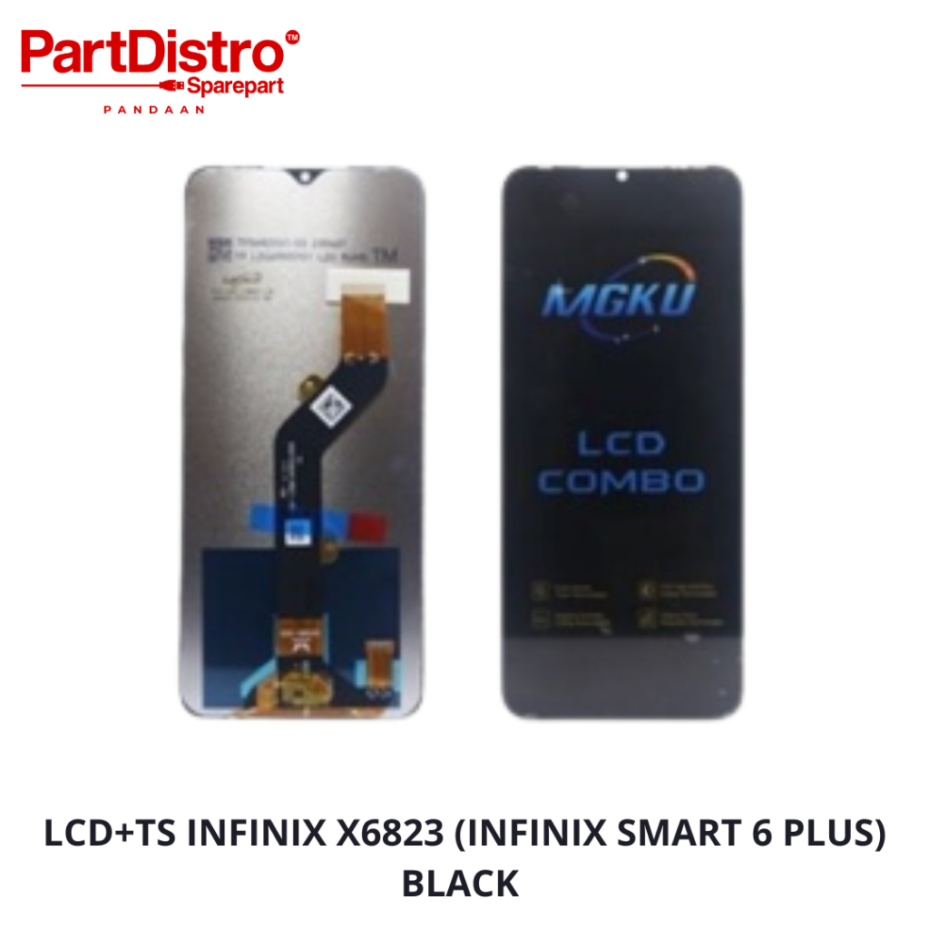 Jual LCD+TS KOMPATIBEL UNTUK INFINIX X6823 (INFINIX SMART 6 PLUS) BLACK ...