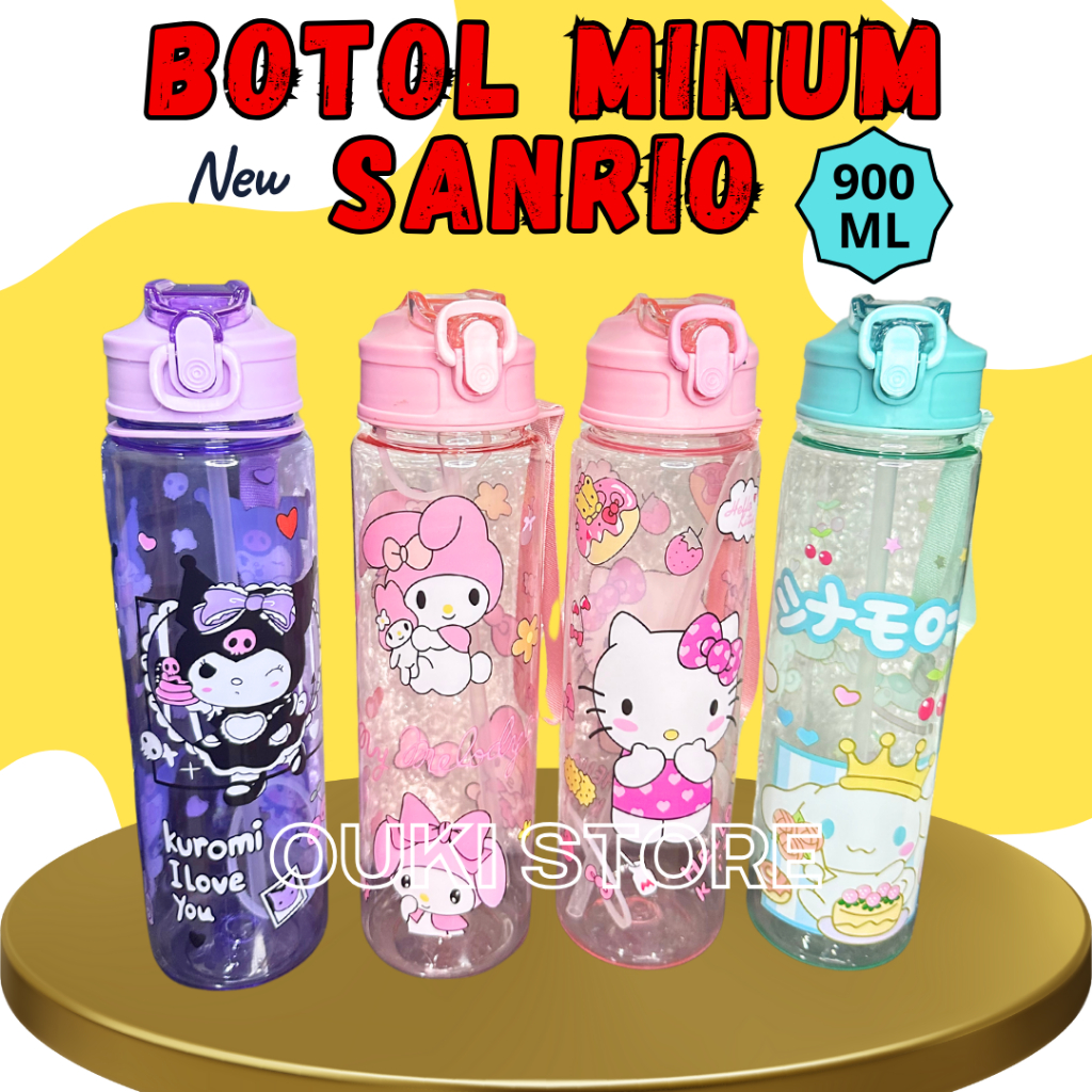 Jual OKS Botol Minum Anak SANRIO Karakter Kuromi Melody Hello Kitty ...