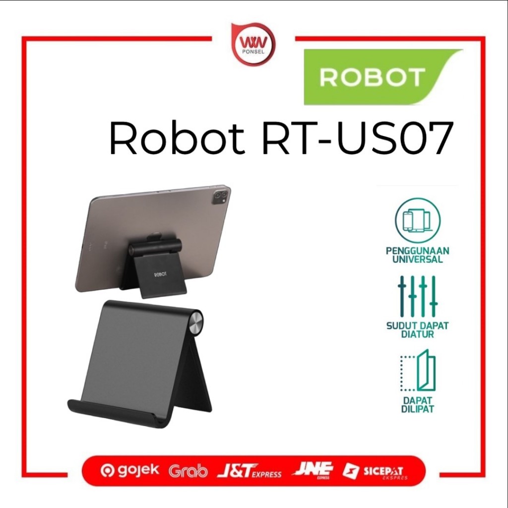 Jual Robot RT-US07 Portable Foldable Universal Stand Holder Phone ...