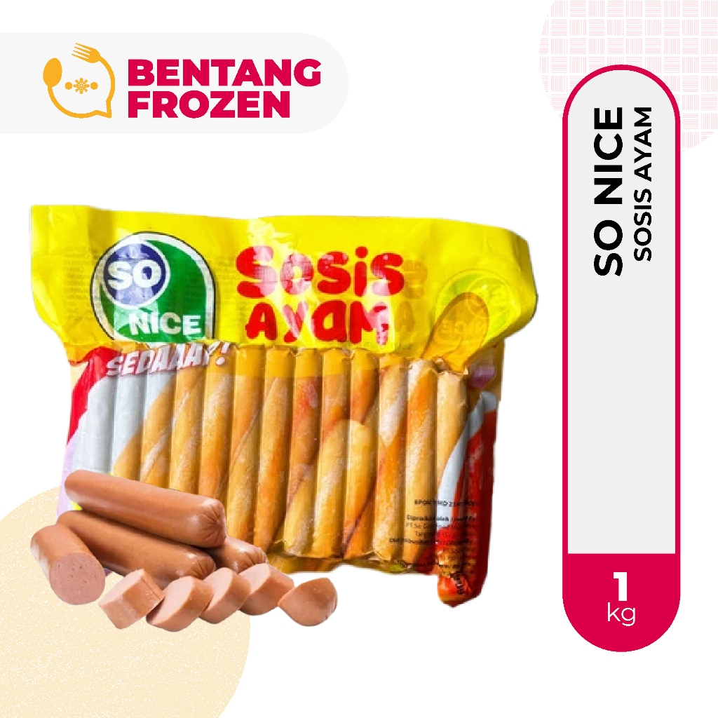 Jual So Nice Sosis Ayam 1kg / So Nice Sedap | Shopee Indonesia
